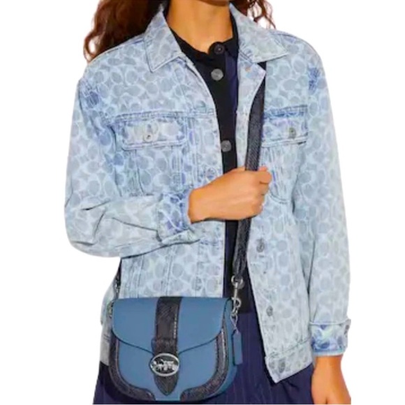 Coach | Bags | Coach Blue Denim Jackets In Womans Size Small Its Can Be ...